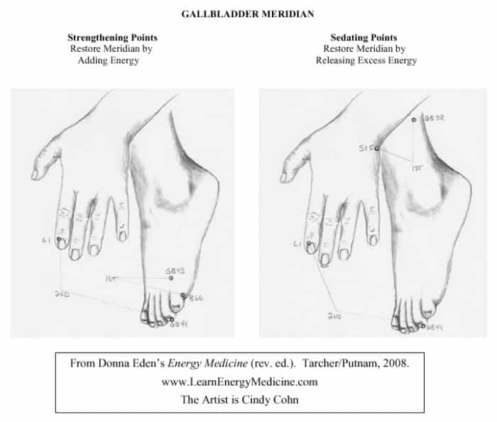 Gallbladder Meridian Strengthening & Sedating Points | Eden Energy Medicine